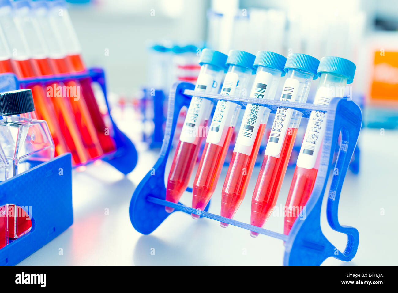 biotechnology plastic supplies Stock Photo - Alamy