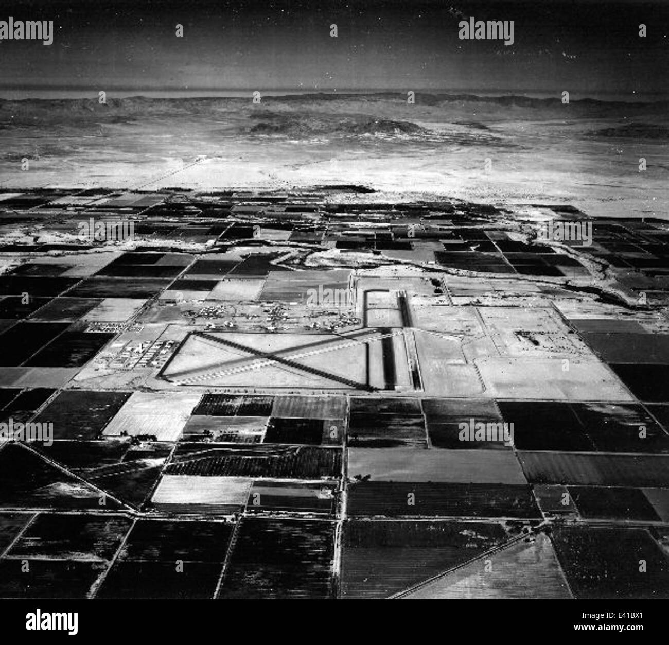 A photograph of NAAS El Centro, a key U.S. Naval Air Auxiliary Station ...