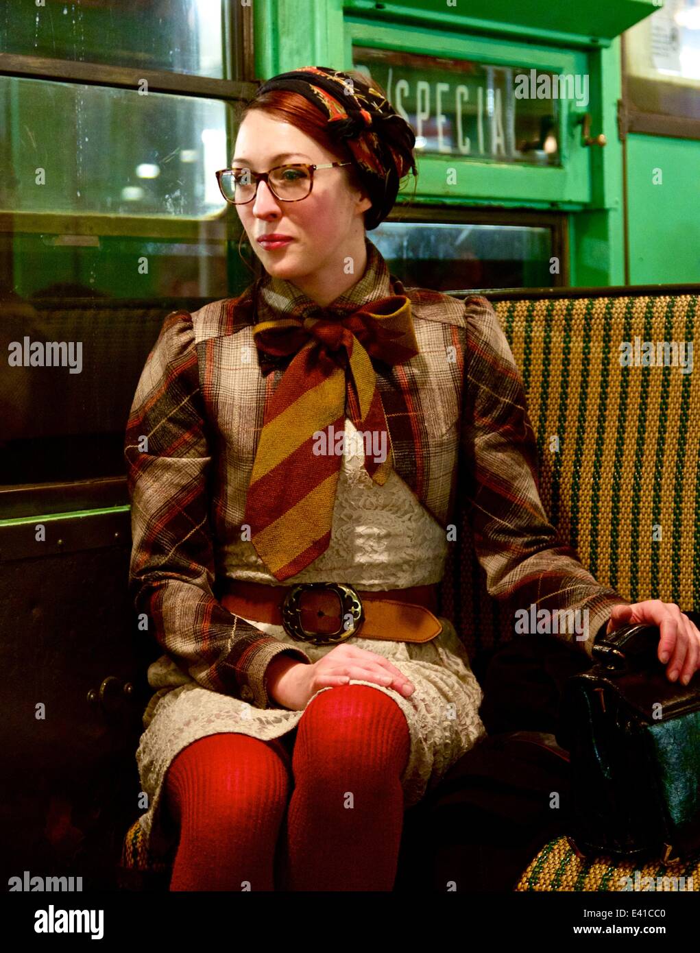 Metropolitan Transit Authority (MTA) 'Nostalgia' vintage subway train ...