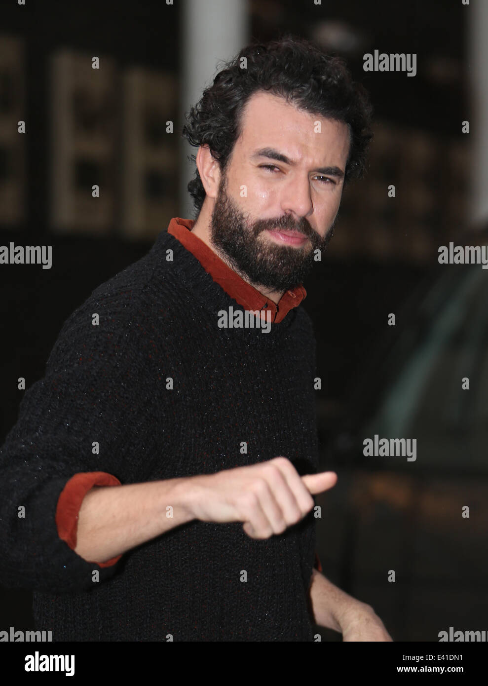 Tom Cullen outside the itv studios Featuring: Tom Cullen Where: London ...