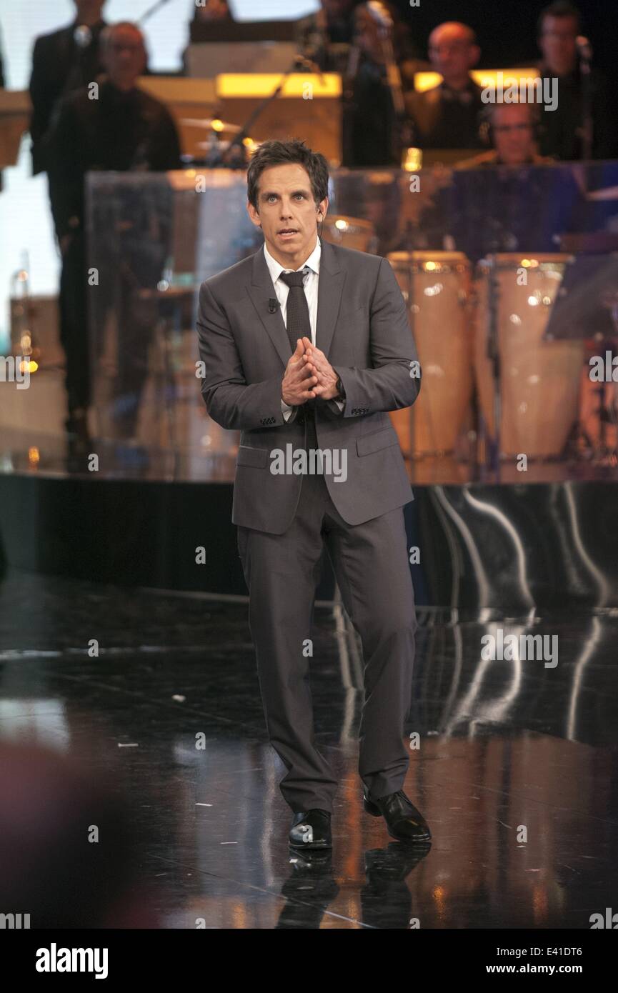 Ben Stiller supporting "Telethon 2013" charity event Featuring: Ben ...