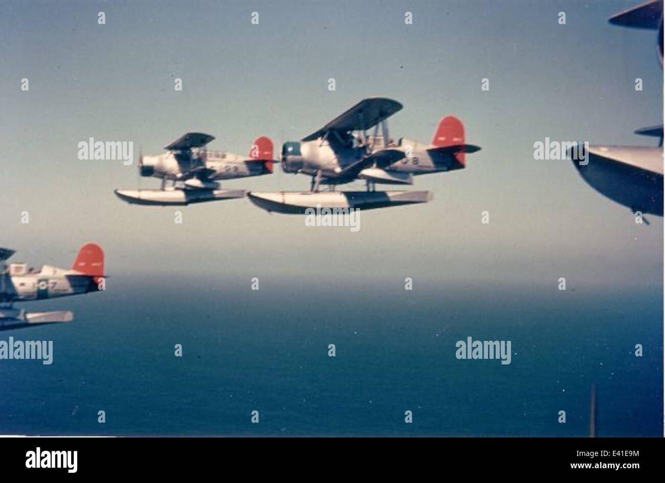 A photograph of a VO-1 SOC-3 Seagull, a biplane reconnaissance and ...