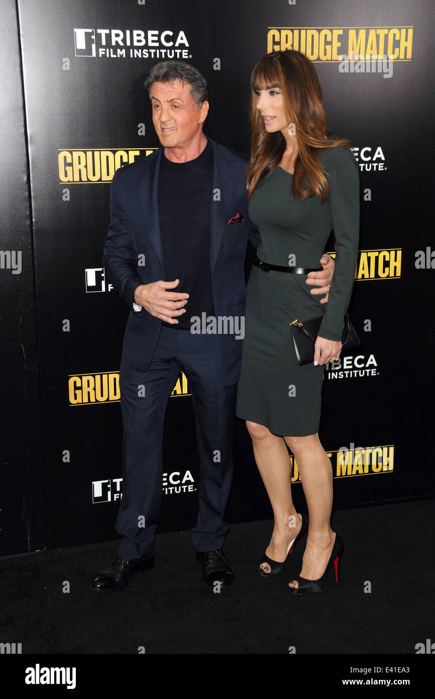 Grudge Match New York Screening - Red Carpet Arrivals Featuring: Sylvester Stallone,Jennifer ...