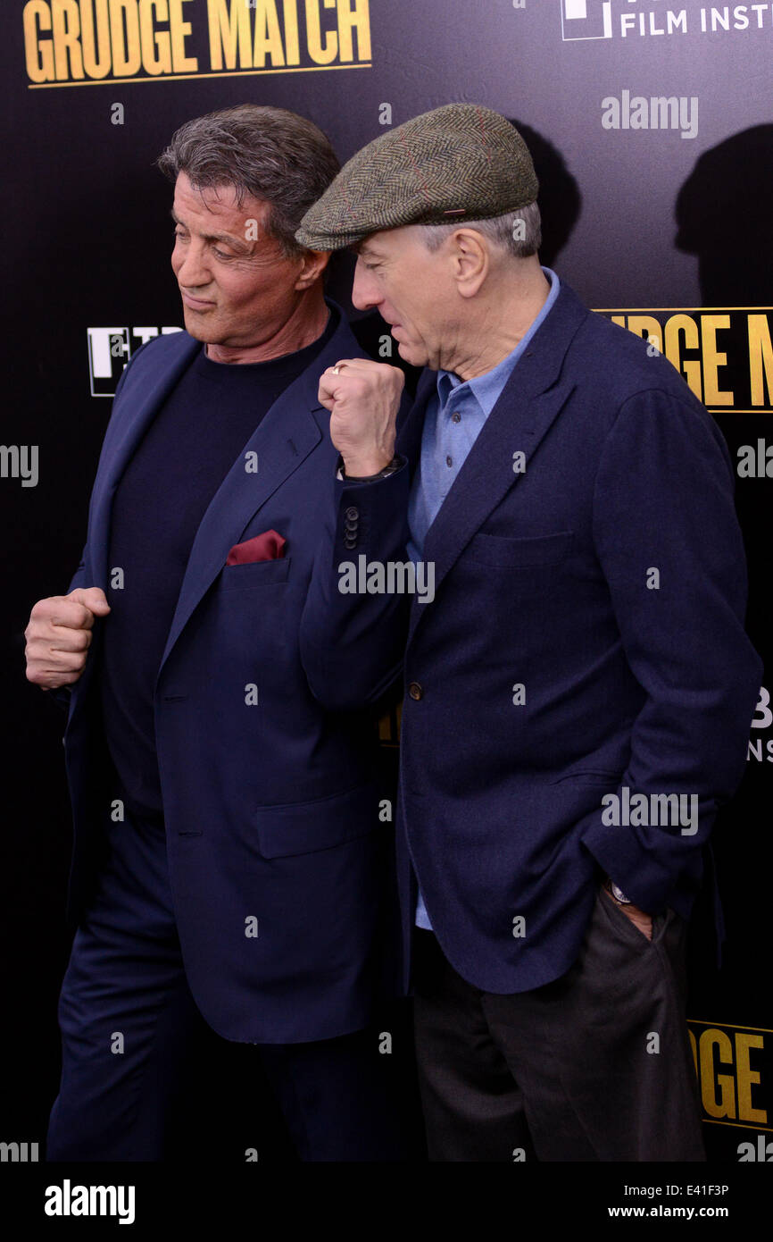 Grudge Match New York Screening - Red Carpet Arrivals Featuring: Sylvester Stallone,Robert De ...