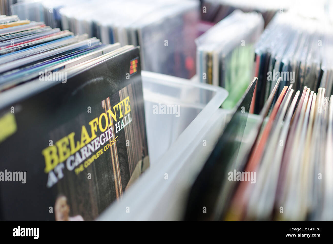 Vinyl treasures awaitng discovery Stock Photo - Alamy