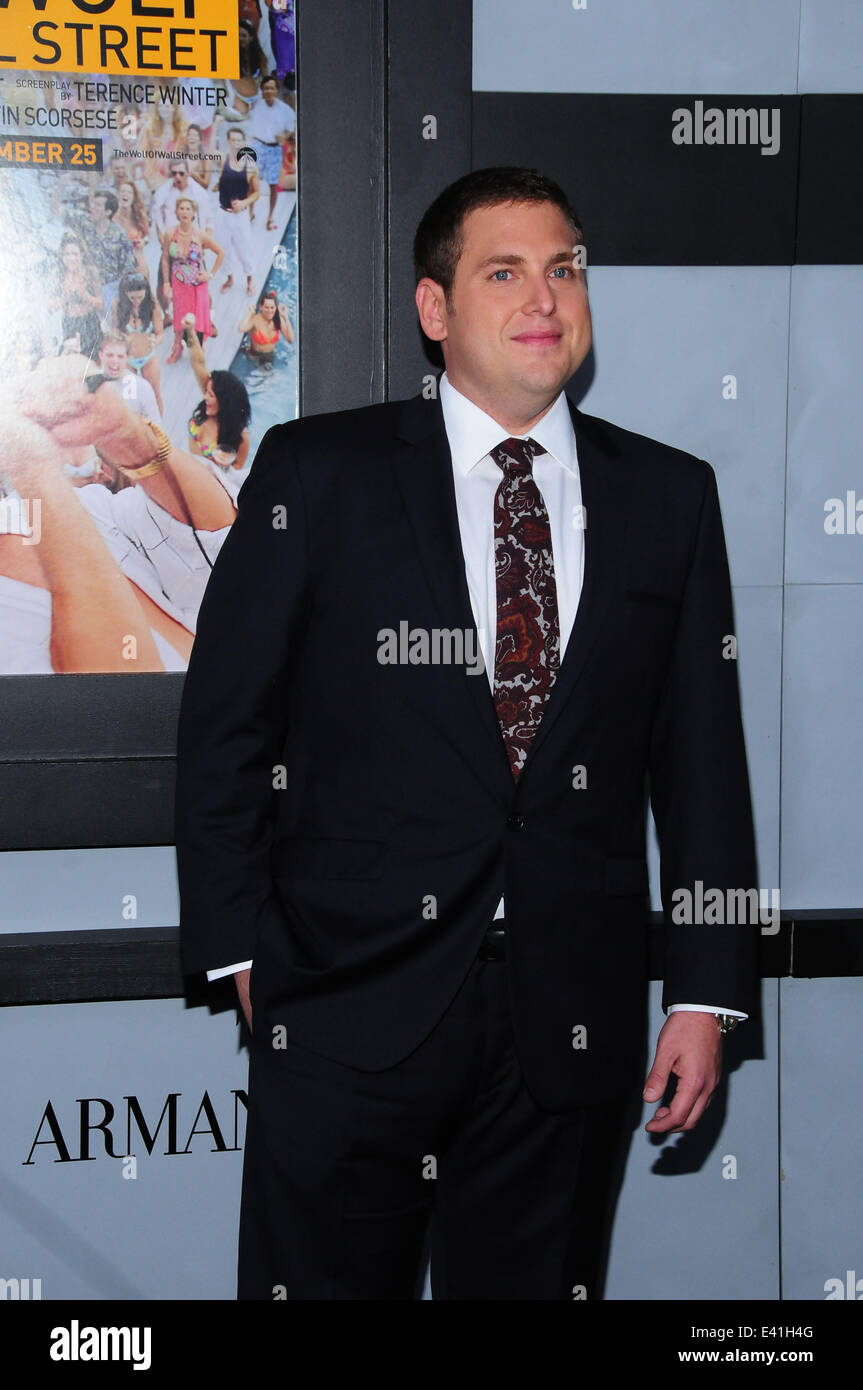 US Premiere of The Wolf Of Wall Street Featuring: Jonah Hill Where: New ...