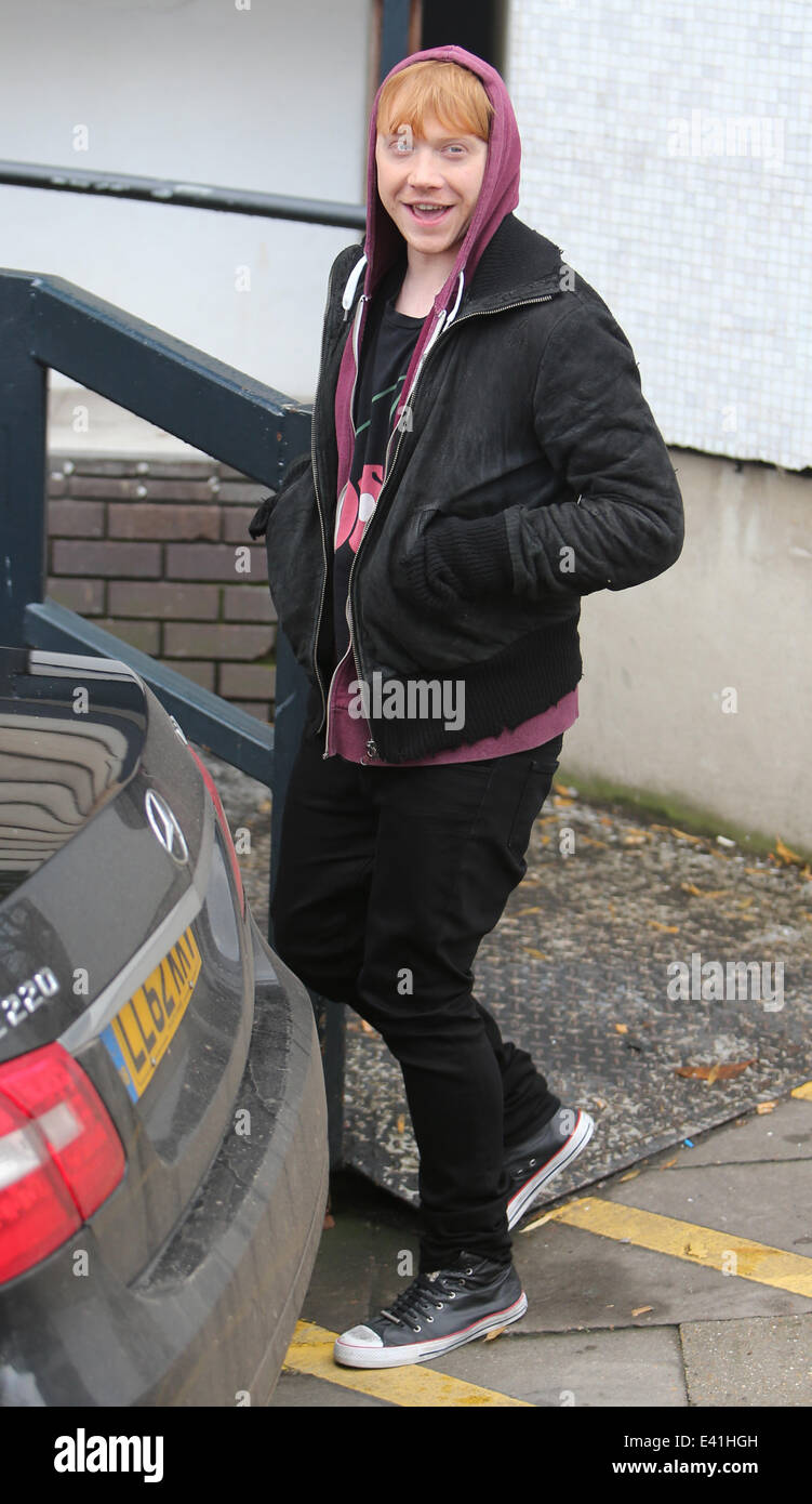 Rupert Grint outside the ITV studios Featuring: Rupert Grint Where ...