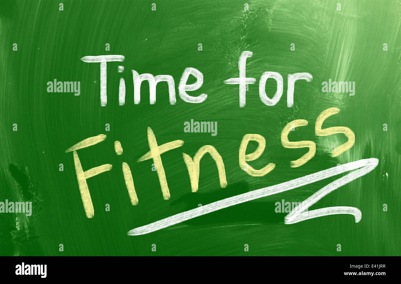 Time For Fitness Concept Stock Photo - Alamy