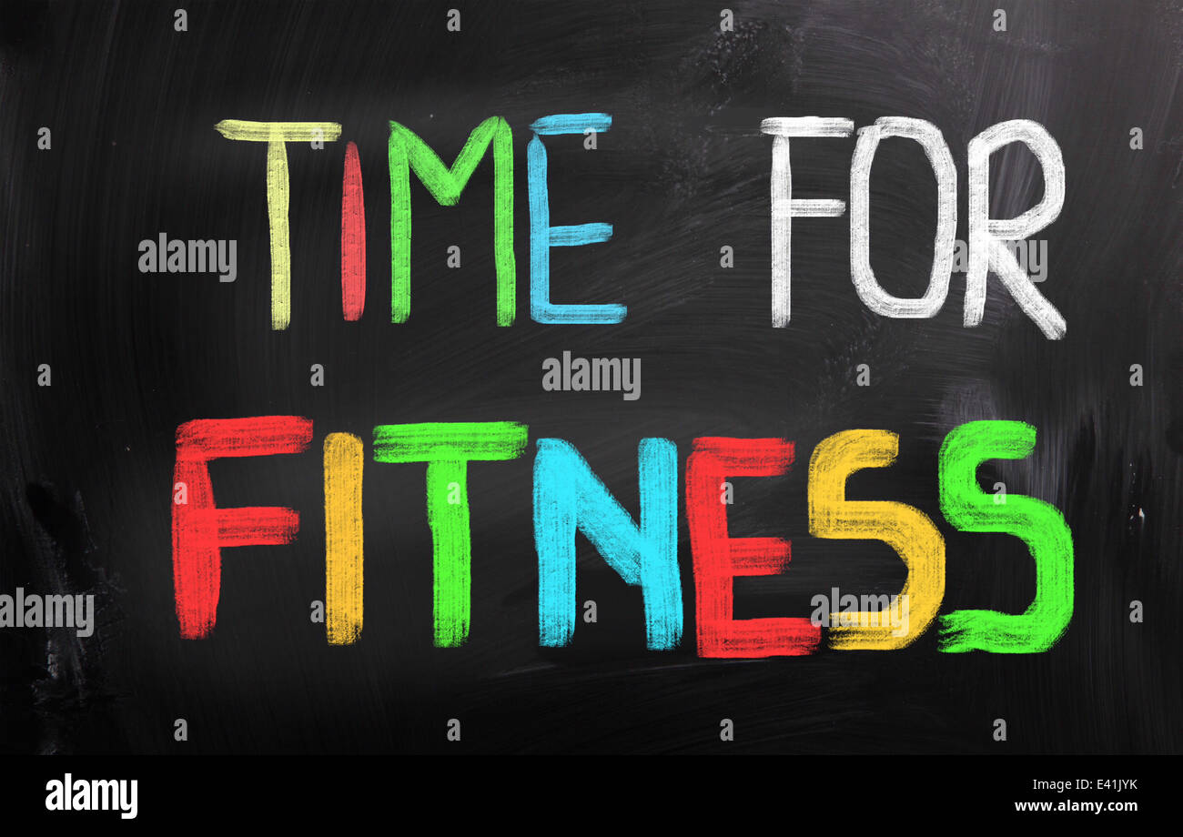 Time For Fitness Concept Stock Photo - Alamy