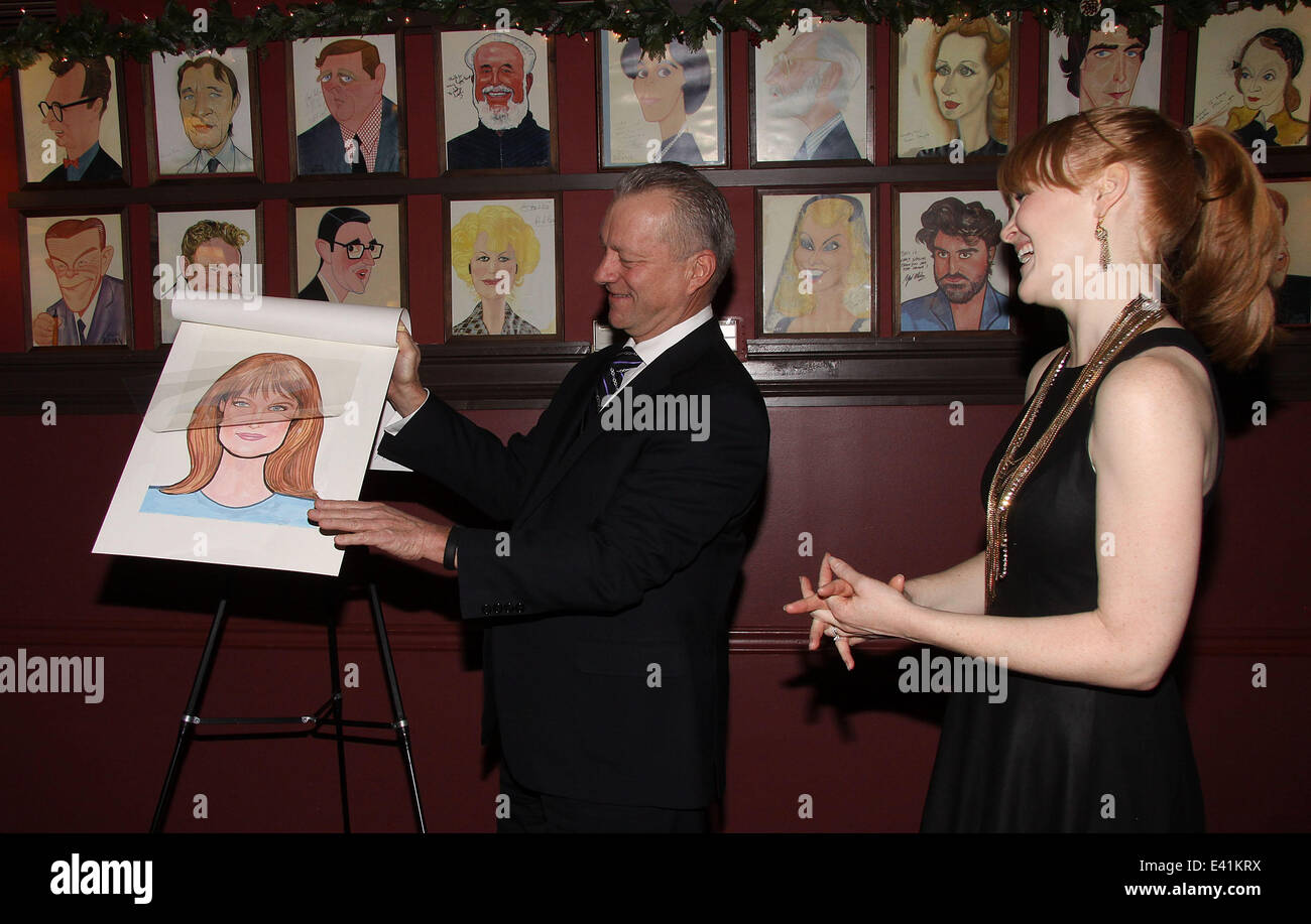 Tony award nominee Kate Baldwin receives her portrait at Sardi's ...
