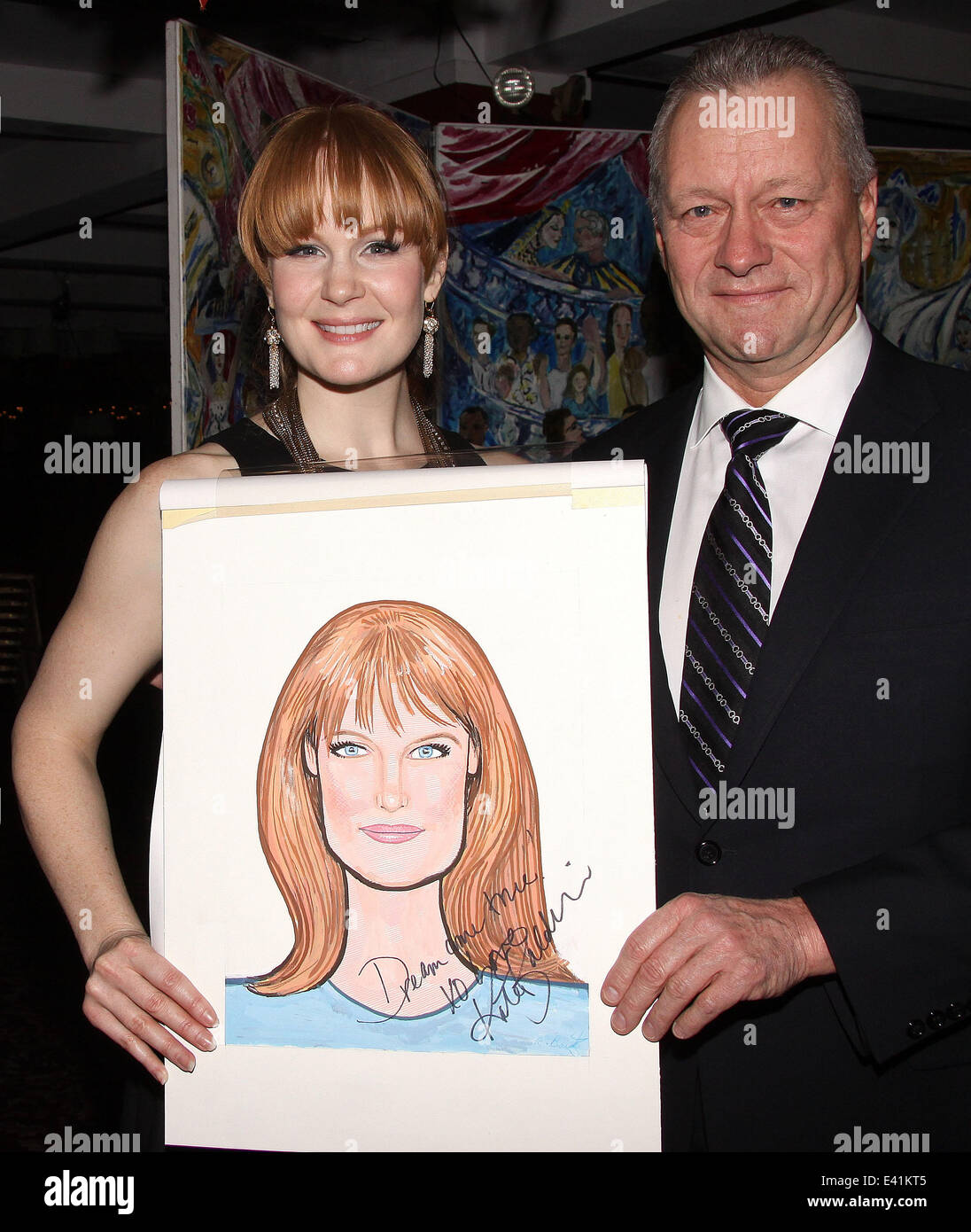 Tony award nominee Kate Baldwin receives her portrait at Sardi's ...