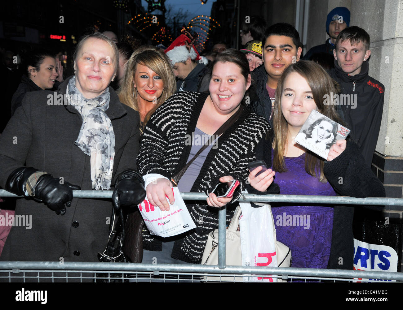 X Factor winner Sam Bailey signing copies of her single 'Skyscraper' at ...
