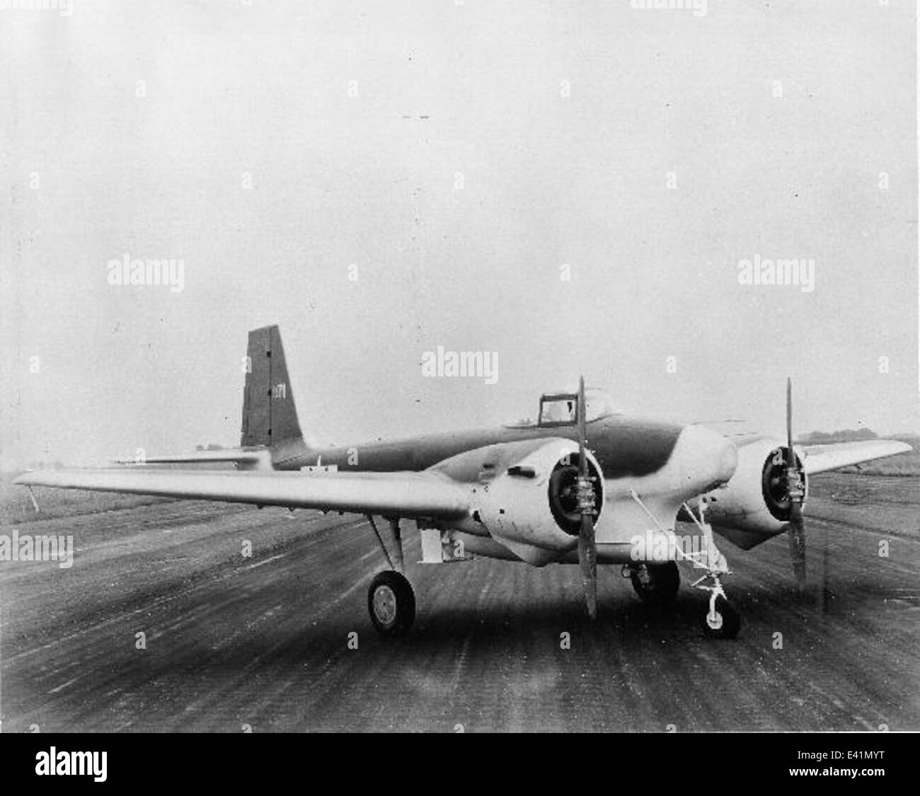 A photograph of the TD3R-1 cruise missile equipped with the Wright R ...