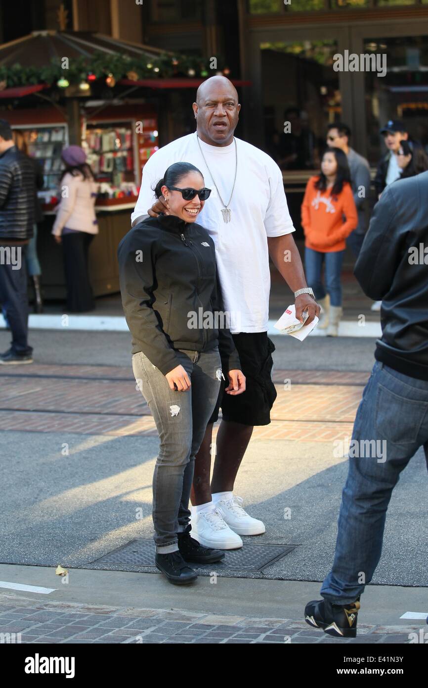 WWE star Tom Lister, Jr aka Zeuz shopping at The Grove Featuring: Tom ...
