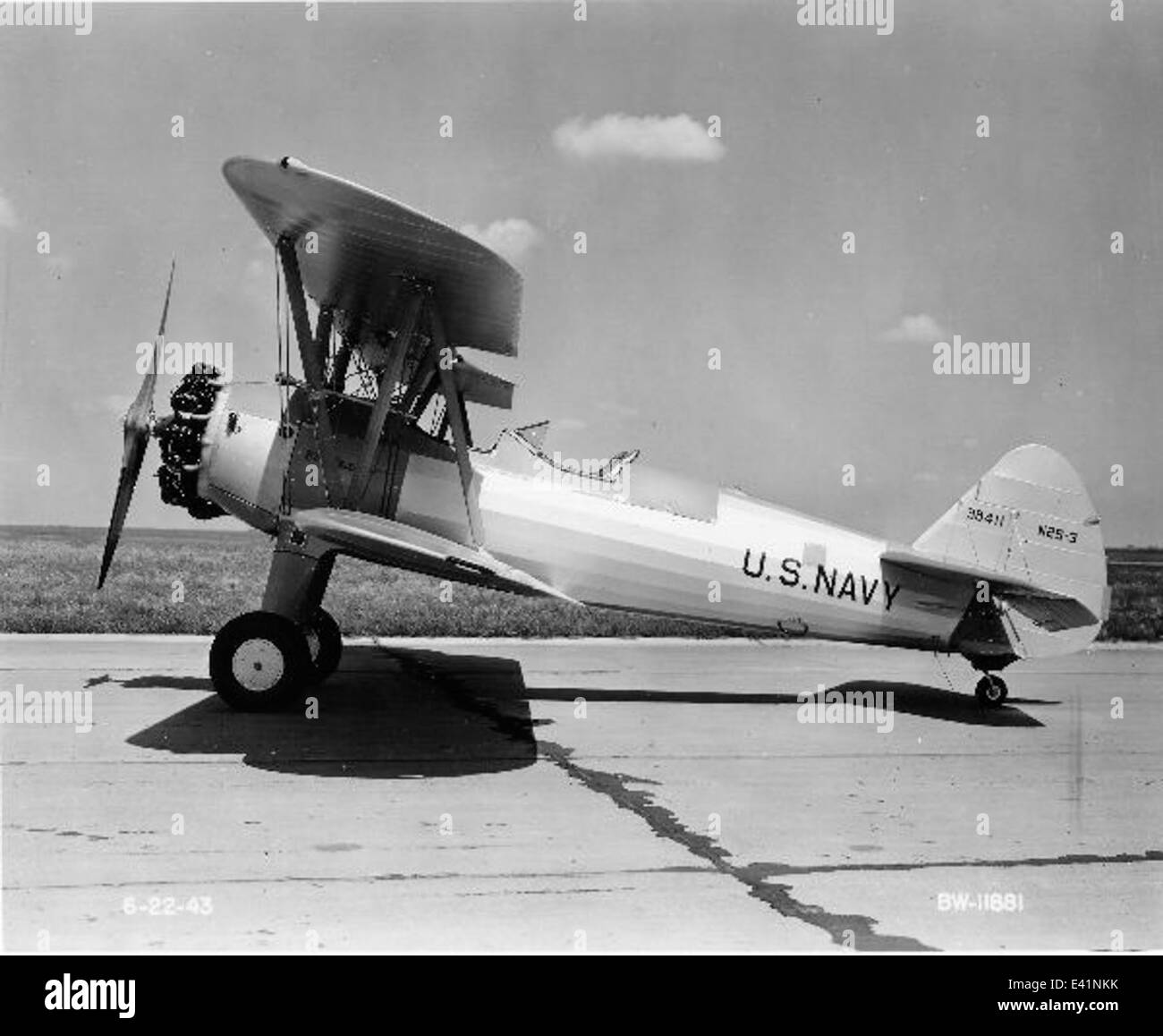 Stearman Aircraft Black and White Stock Photos & Images - Alamy