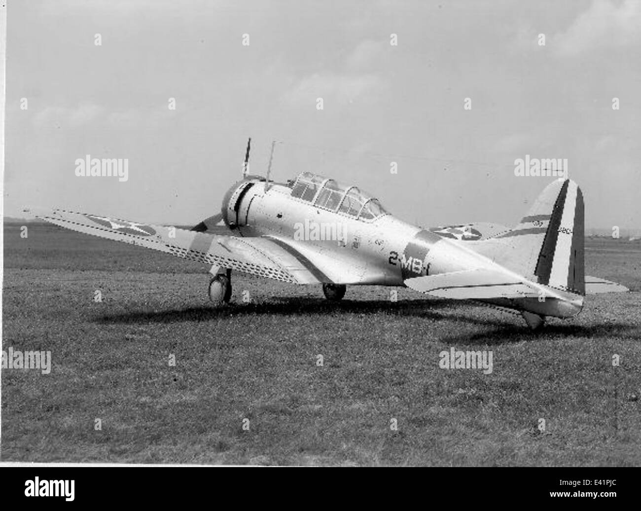 A photograph of a 1940 SBD-1 Dauntless, a dive bomber used by the U.S ...