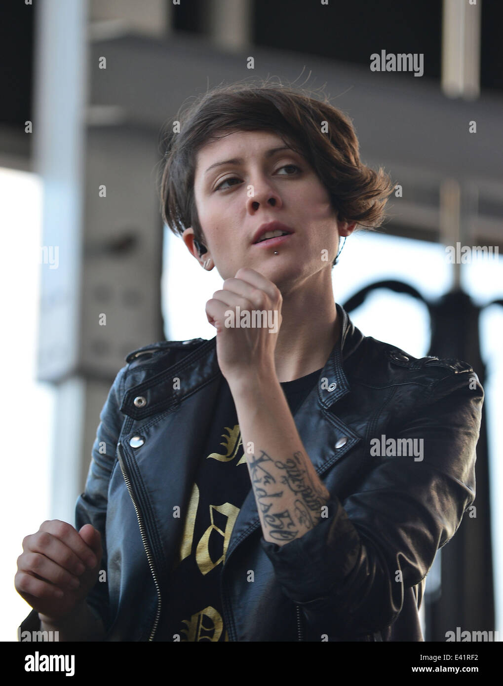 Y100 Jingle Ball village pre-show at BB&T center Featuring: Tegan Quin ...