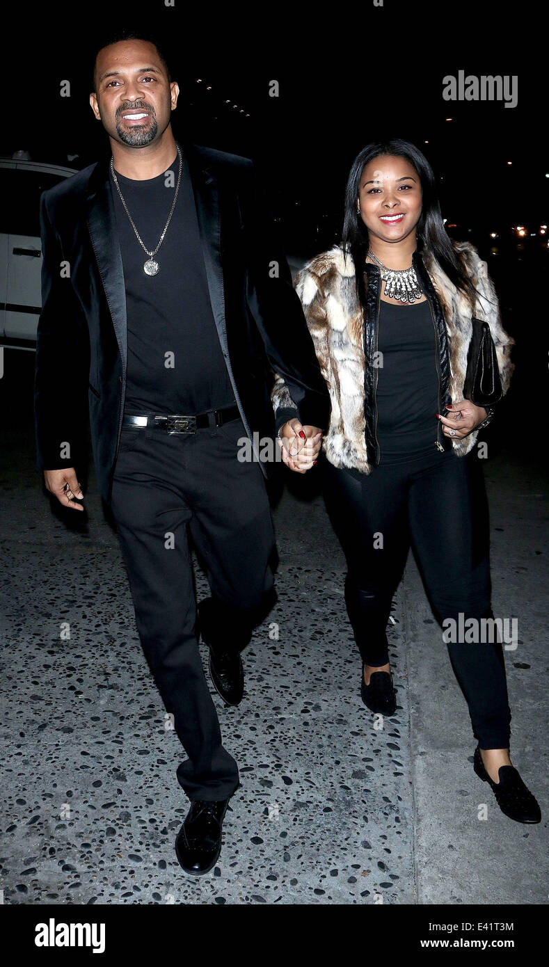 Mike Epps and Mechelle Epps arrive at the Comedy Store on Sunset Boulevard to attend the Toy for ...