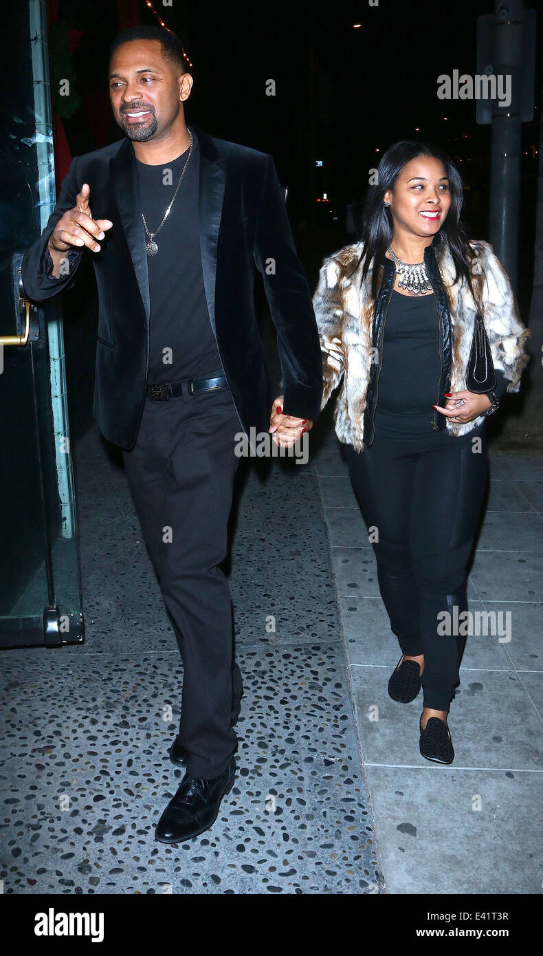 Mike Epps and Mechelle Epps arrive at the Comedy Store on Sunset Boulevard to attend the Toy for ...