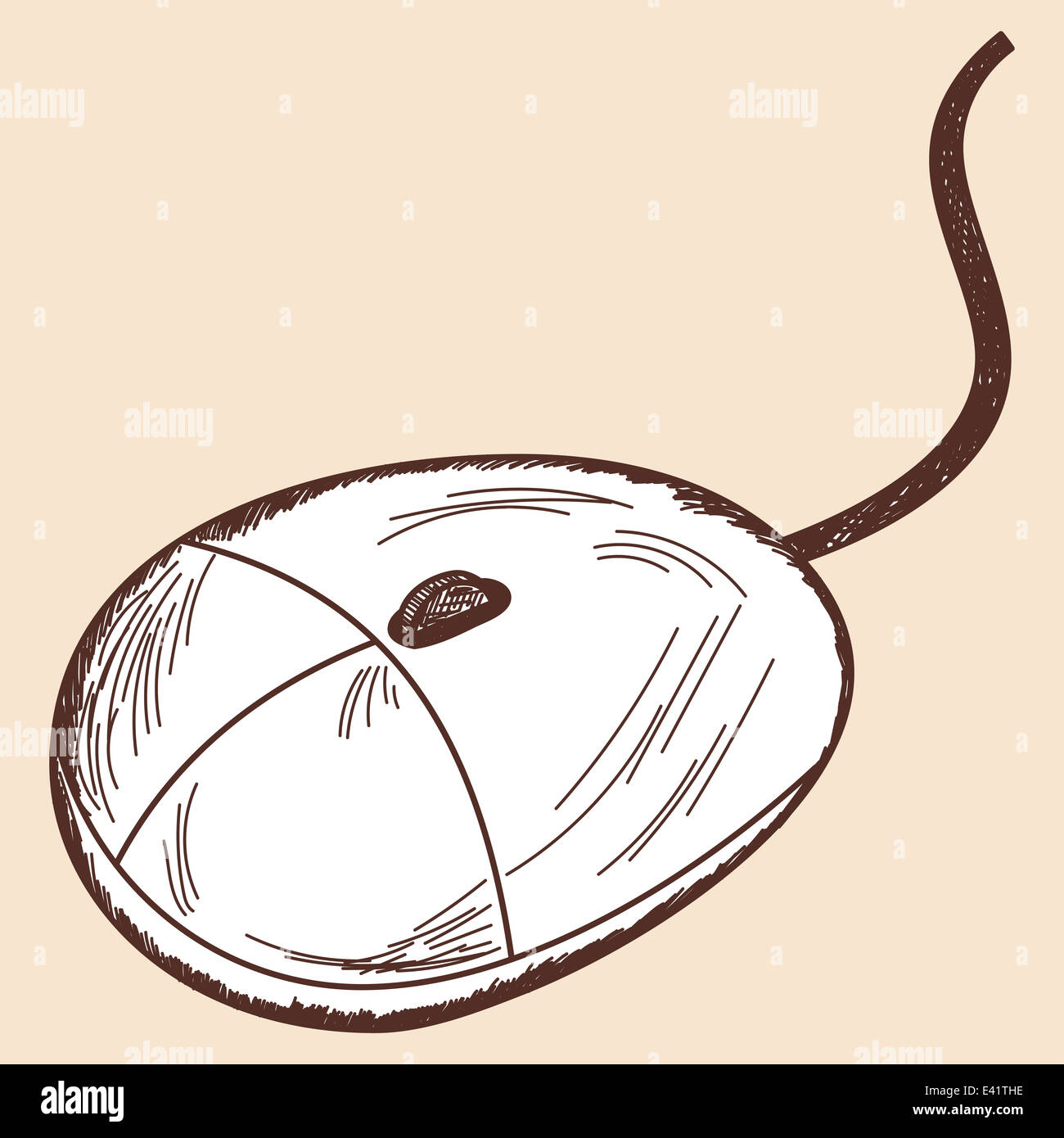 Computer Mouse Pencil Drawing