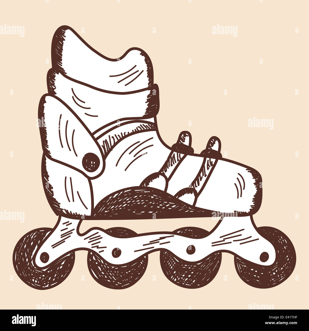 Rollers sketch. EPS 10 vector illustration without transparency Stock ...