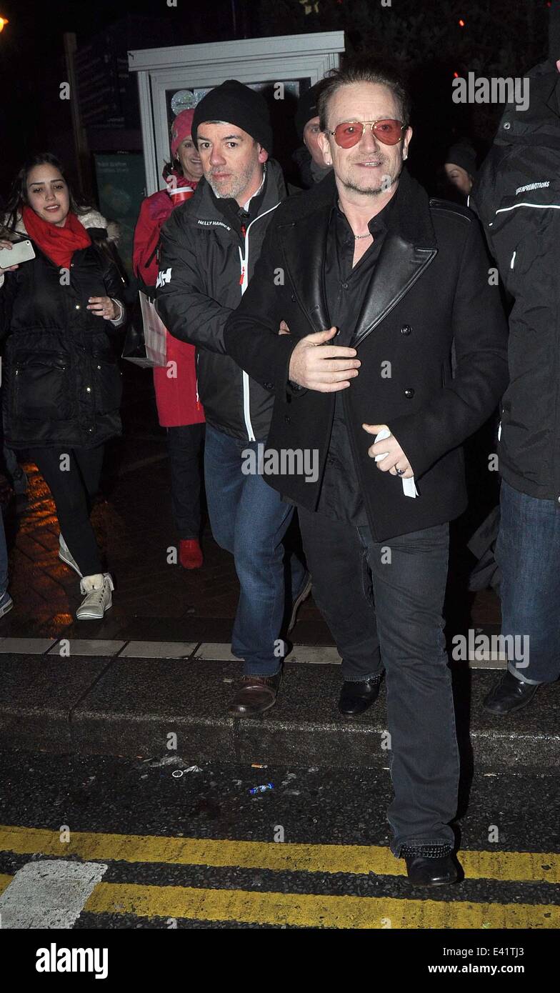 U2 frontman Bono makes his way to the Traditional Annual Christmas Eve ...