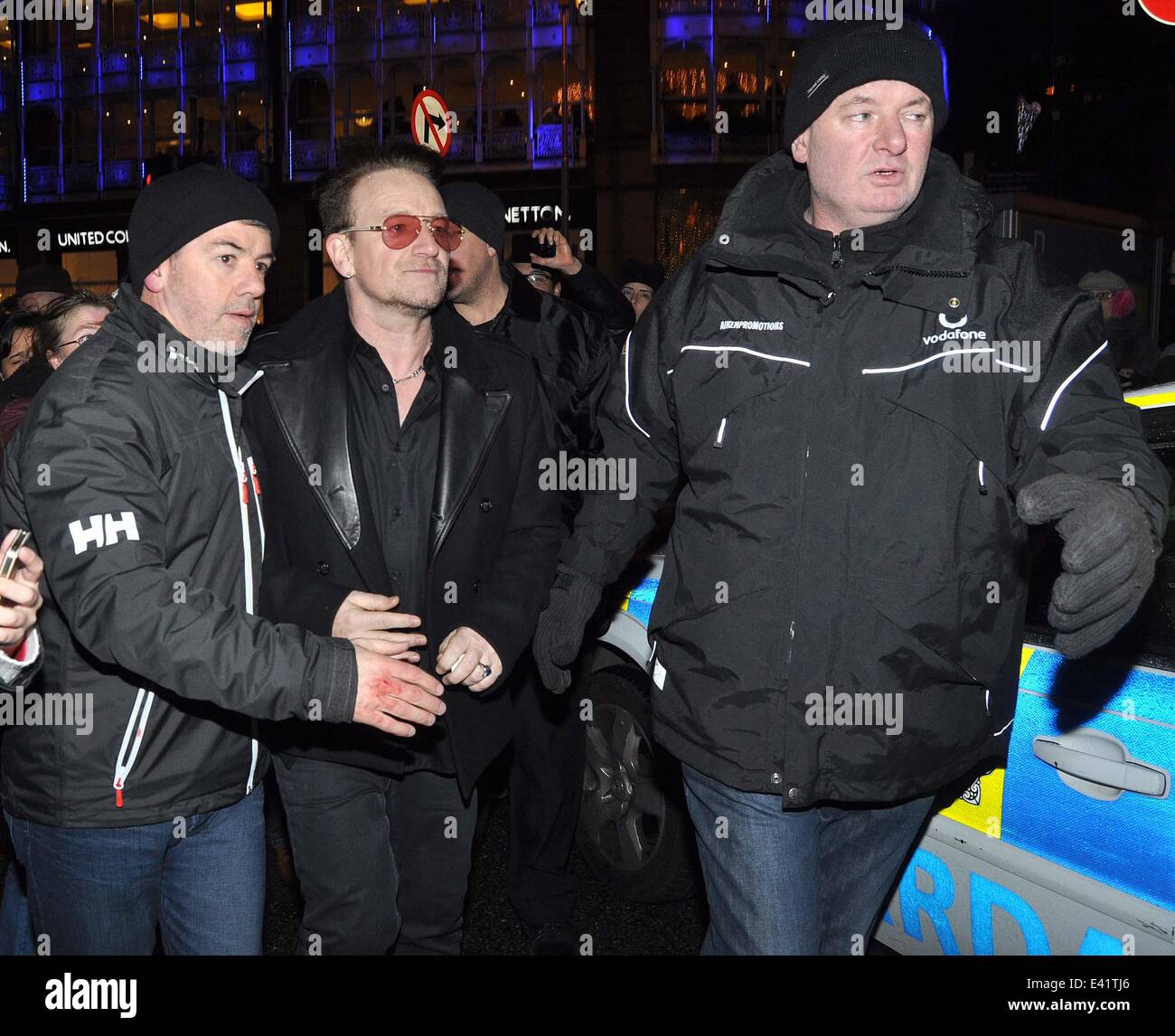 U2 frontman Bono makes his way to the Traditional Annual Christmas Eve ...