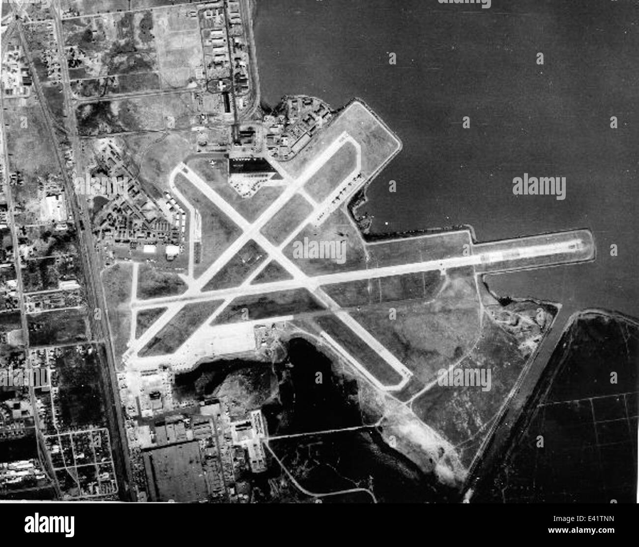 This photograph captures a moment at the Naval Air Station Dallas ...