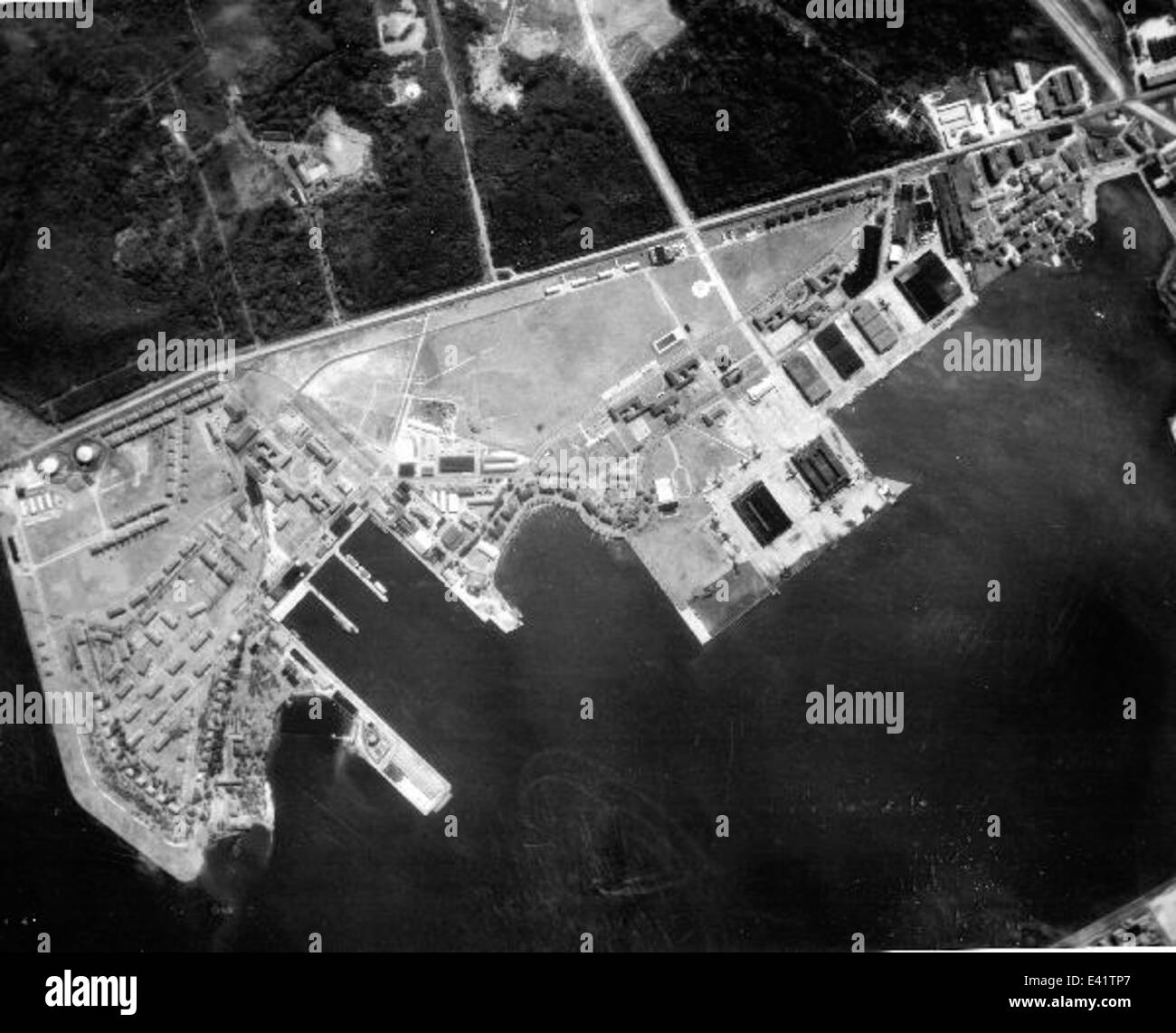 Photograph of NAS Coco Solo, a former U.S. Navy base located in Panama ...