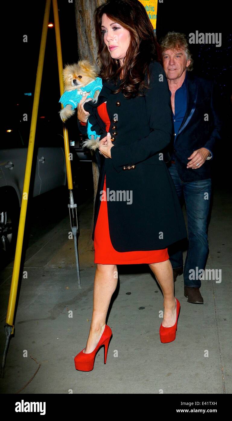 Lisa Vanderpump and Ken Todd leaving Sur Restaurant in West Hollywood ...