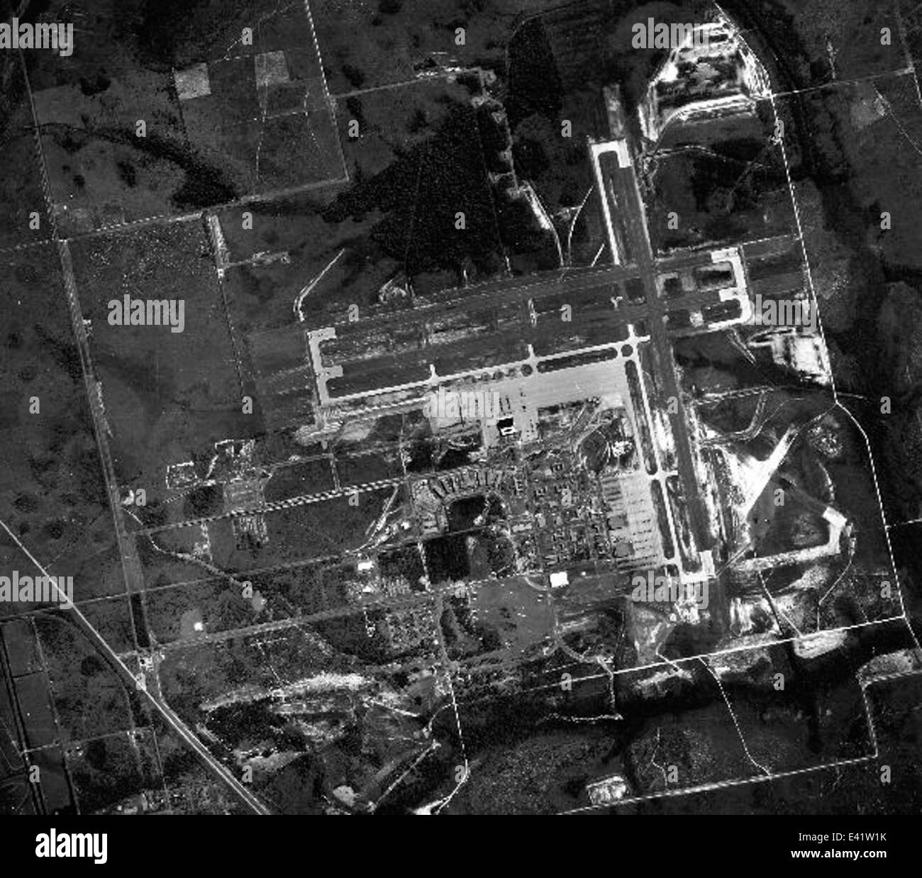 An aerial view of Naval Air Station Cecil Field, Florida, showcasing ...