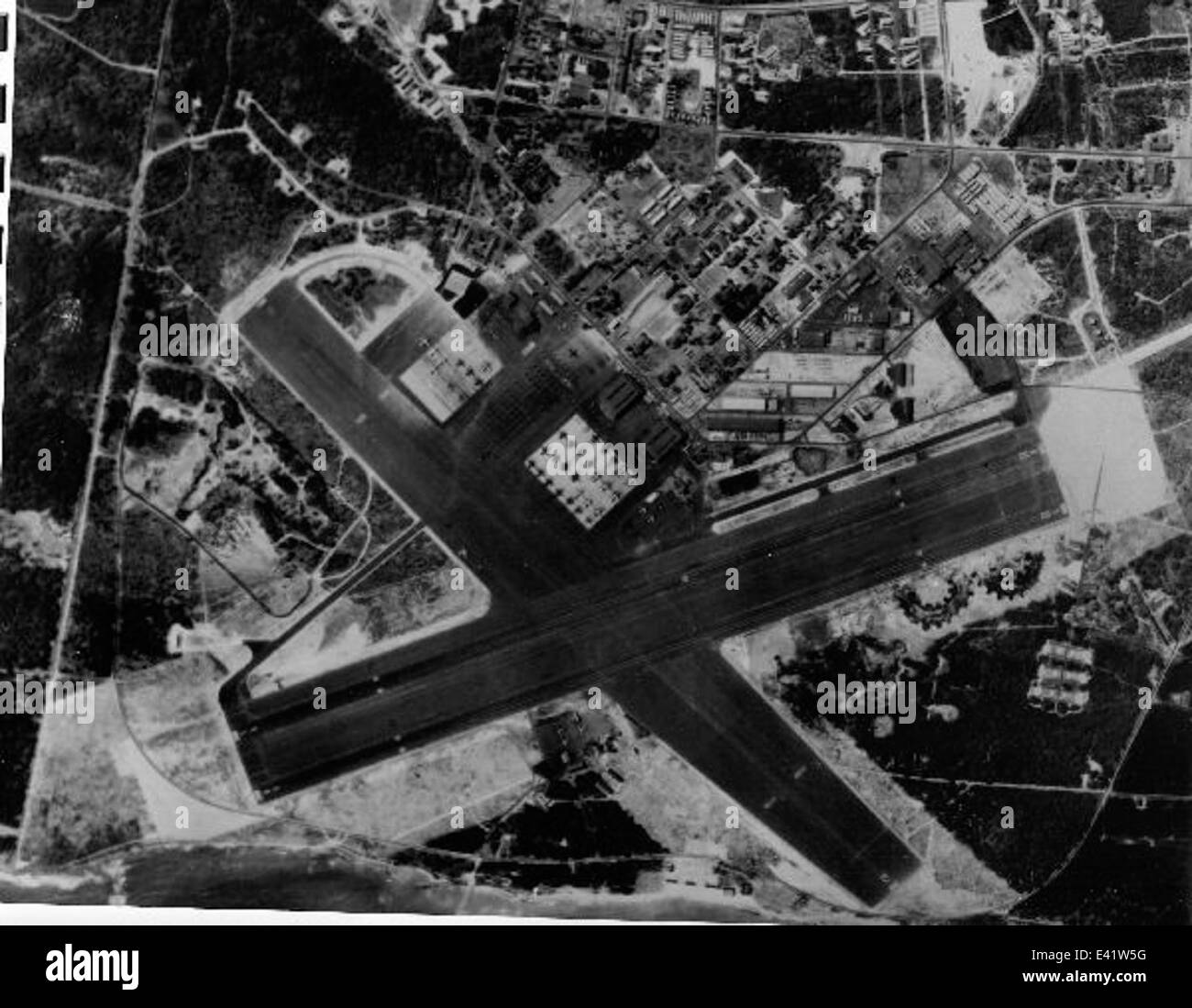 A photograph of the Naval Air Station (NAS) Barbers Point, located in ...