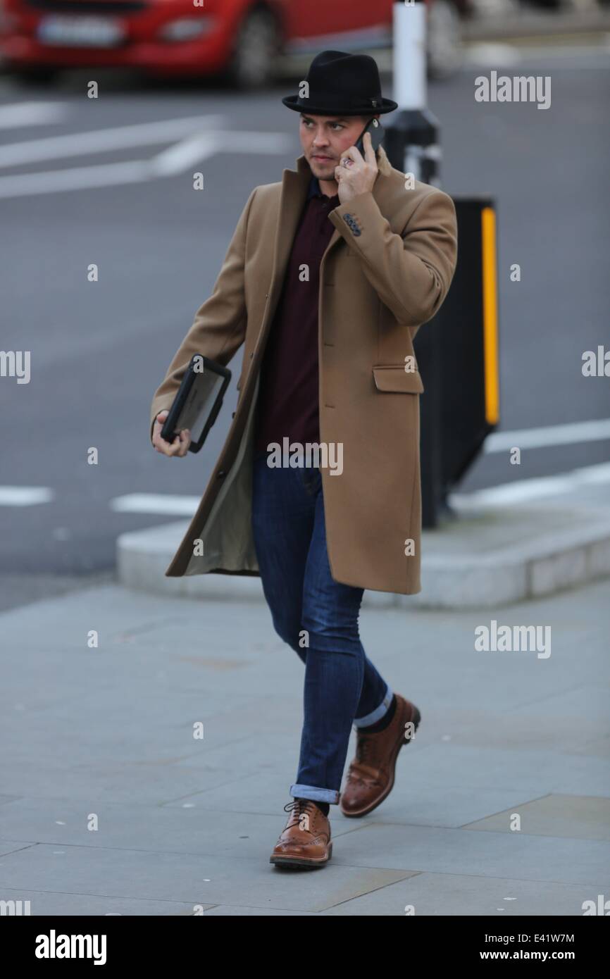 Busted star Matt Willis seen leaving BBC Radio 1 after the Matt ...