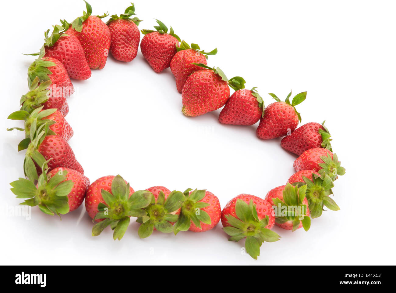 strawberries shaped like a heart Stock Photo - Alamy