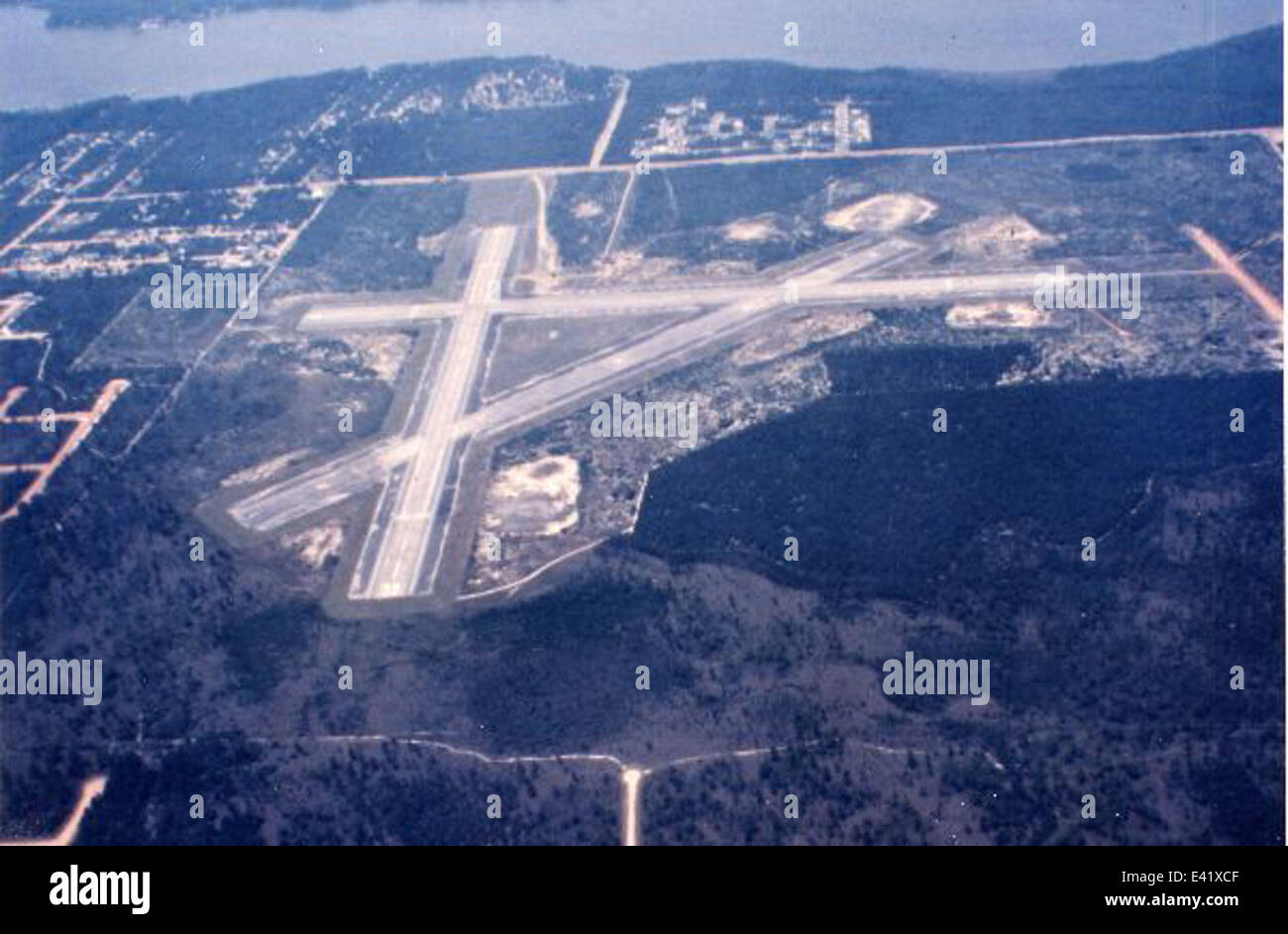 A photograph of the OLF (Outlying Landing Field) at Holly Field ...