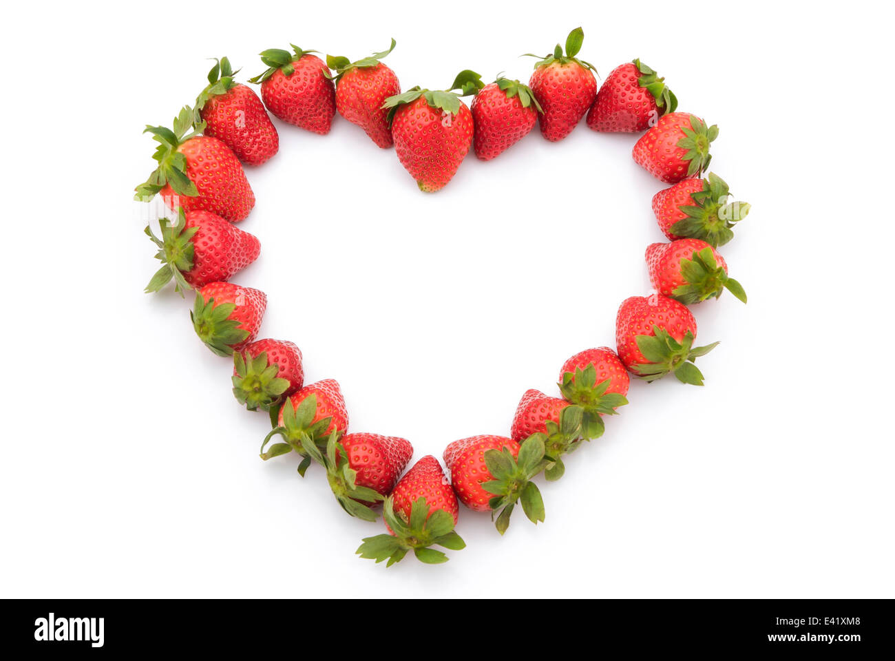 strawberries shaped like a heart Stock Photo - Alamy