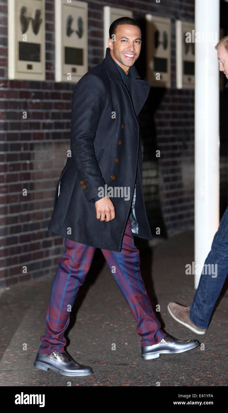 Marvin Humes outside itv studios Featuring: Marvin Humes Where: London ...