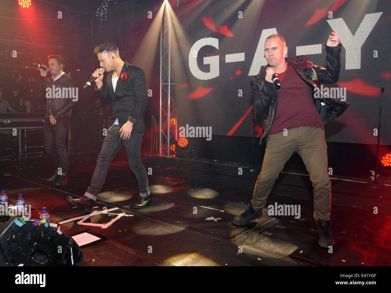 Boy Band 911 perform live on stage at G-A-Y Where: London, United ...