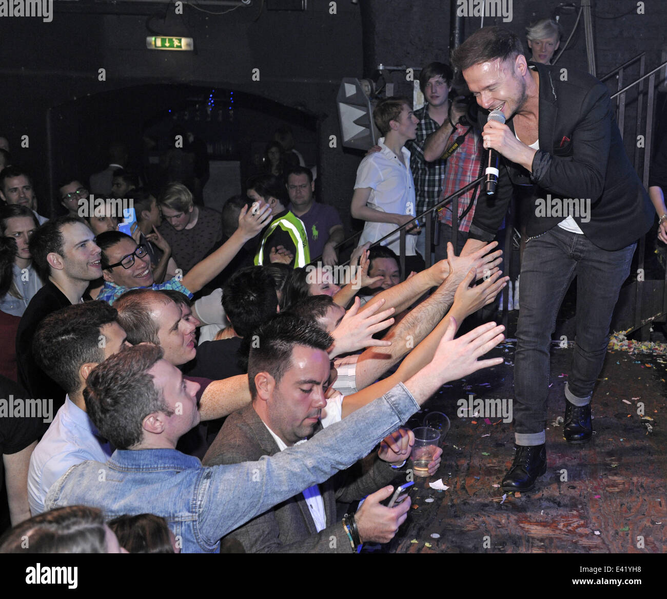 Boy Band 911 perform live on stage at G-A-Y Featuring: Lee Brennan ...