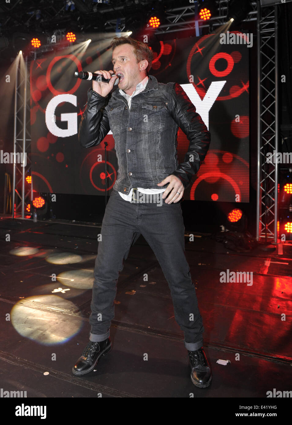 Boy Band 911 perform live on stage at G-A-Y Featuring: Jimmy Constable ...