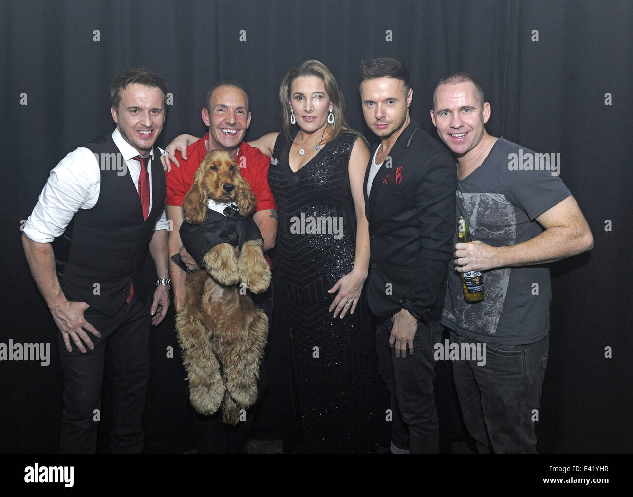 Boy Band 911 perform live on stage at G-A-Y Featuring: 911,Sam Bailey ...