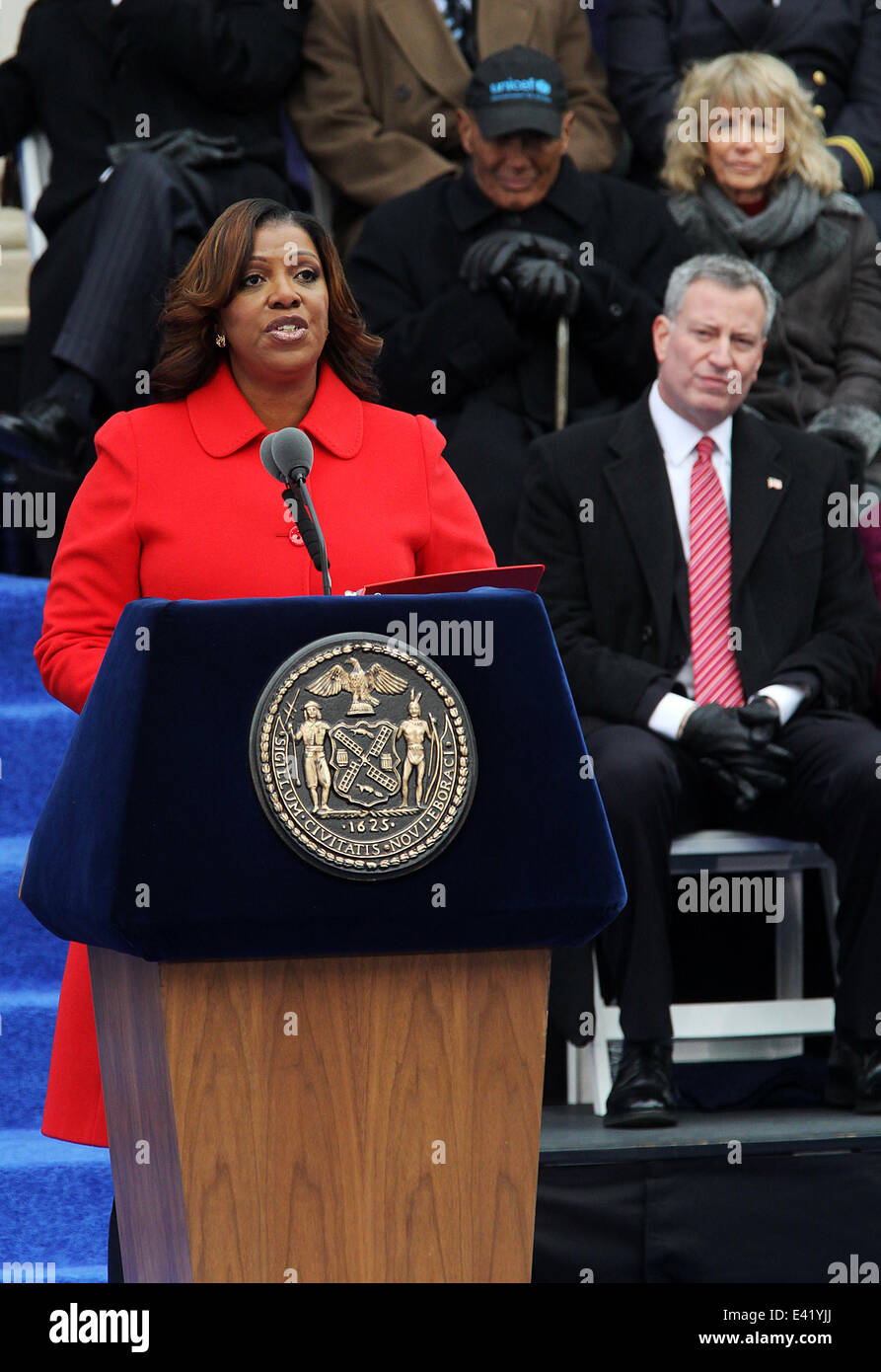 The Inaugural Ceremony for Mayor Elect Mr. Bill de Blasio, the 109th ...