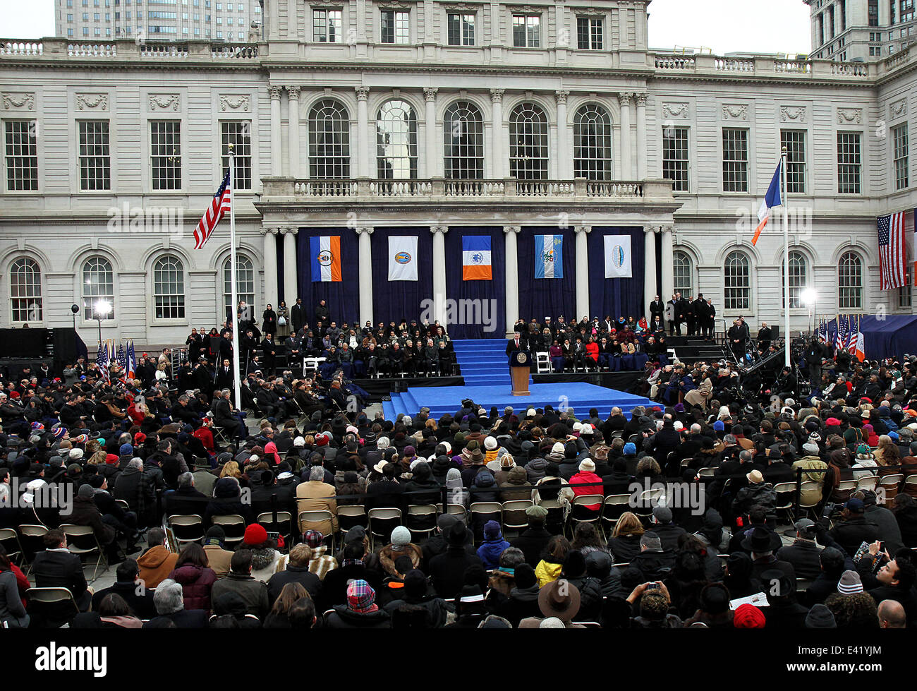 The Inaugural Ceremony for Mayor Elect Mr. Bill de Blasio, the 109th ...