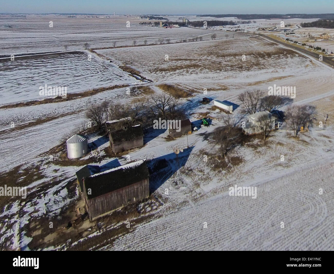 General views of Kent Farm on the 'Batman vs. Superman' filmset Where ...