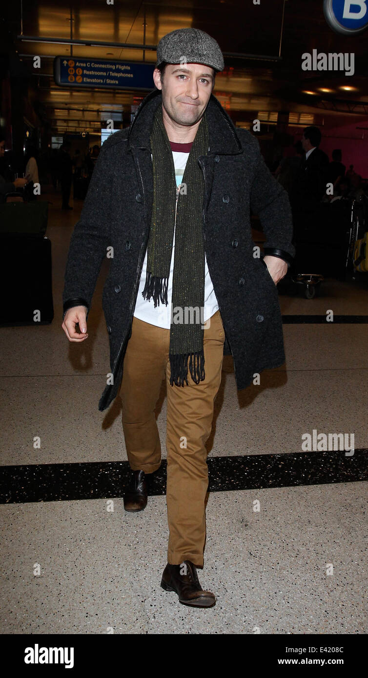 Matthew Morrison arrives at Los Angeles International airport (LAX ...