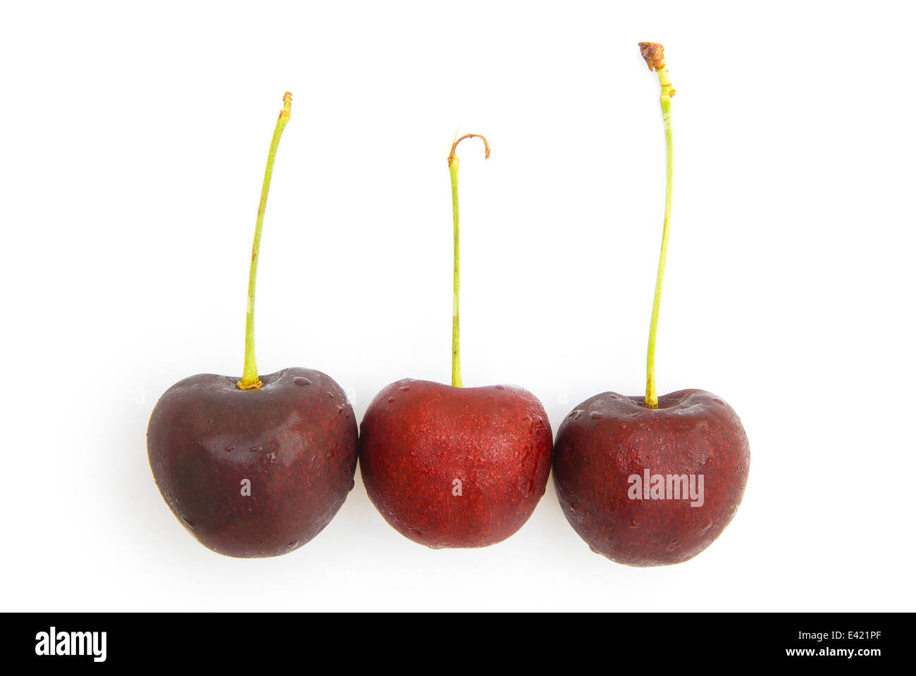 Fresh tasty sweet cherries Cut Out Stock Images & Pictures - Alamy