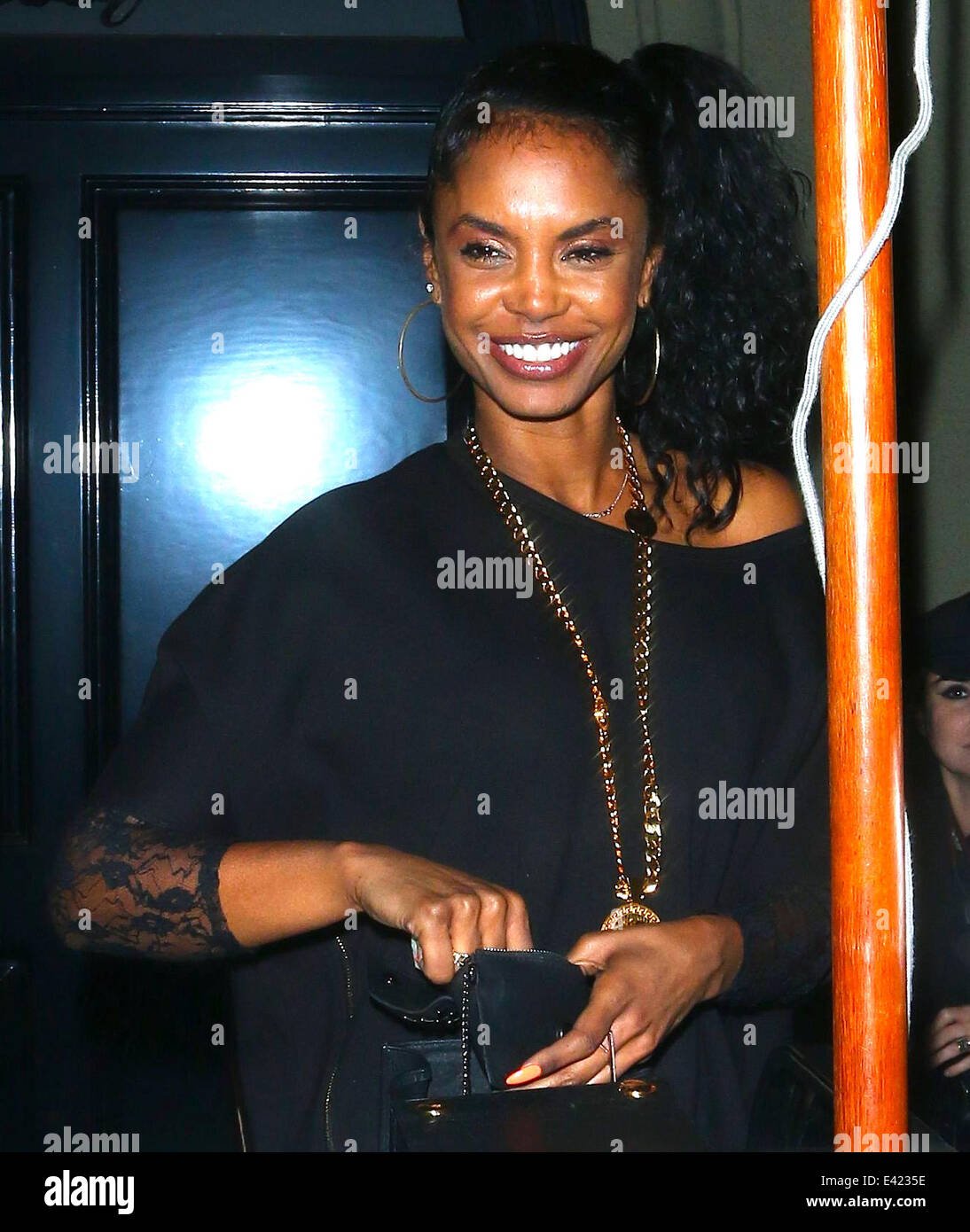 Kim Porter arrives at Craig's restaurant in West Hollywood Featuring ...