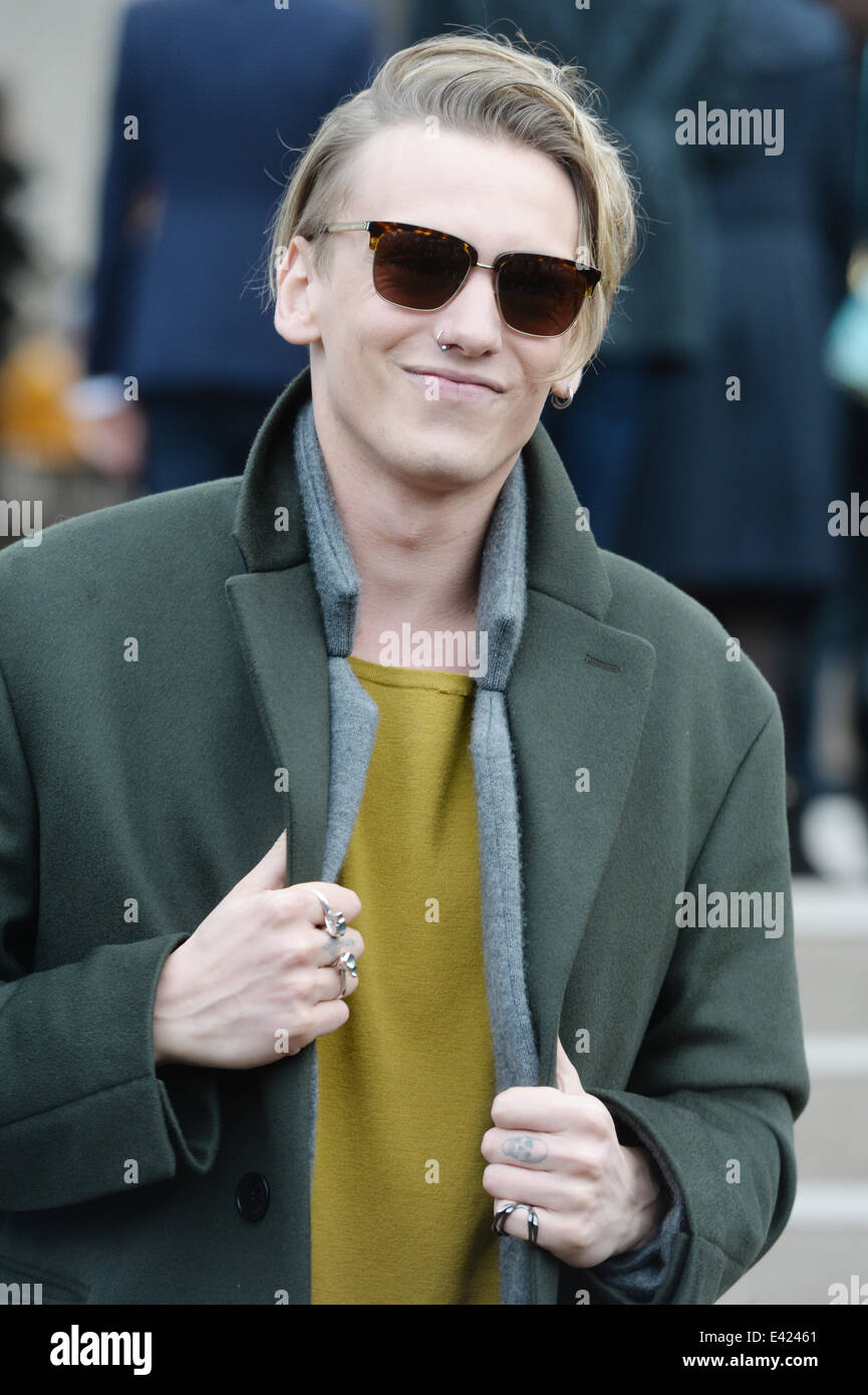 London Collections: Men - Burberry Prorsum - Arrivals Featuring: Jamie ...