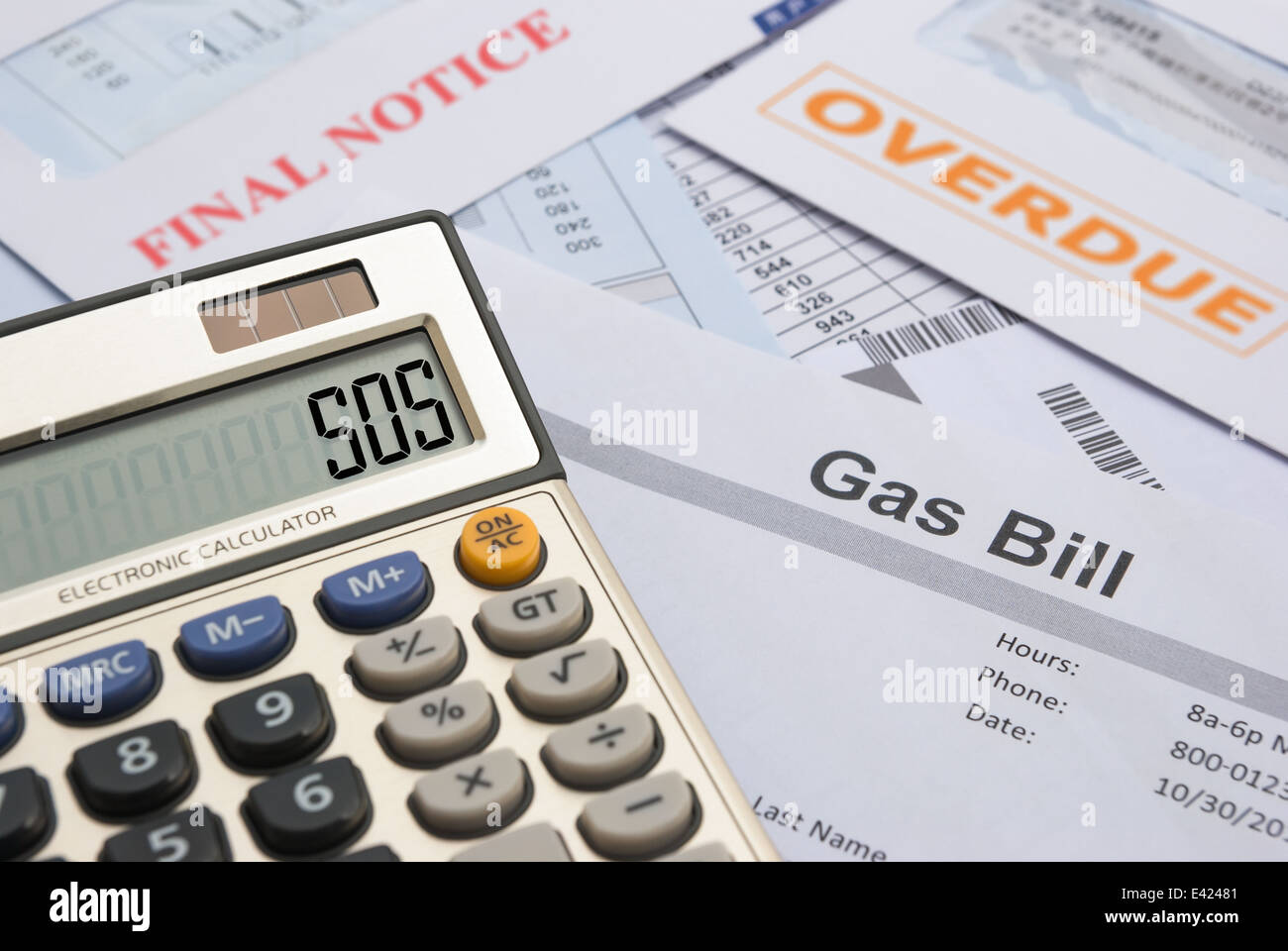 Too many bills-SOS Stock Photo - Alamy