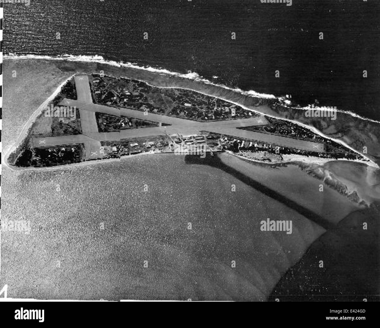 Photograph of Naval Station Midway in 1956, depicting naval aviation ...